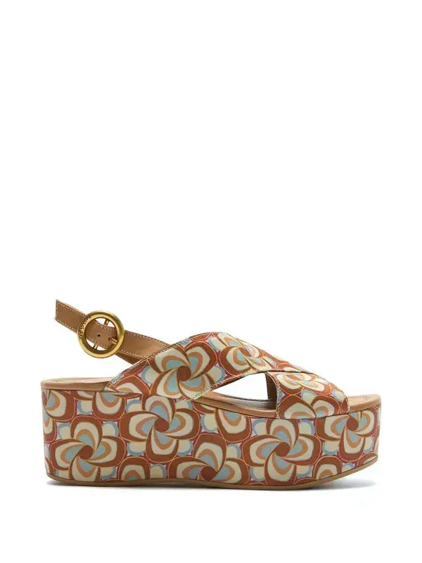 Malìparmi Floral Platform Sandals
