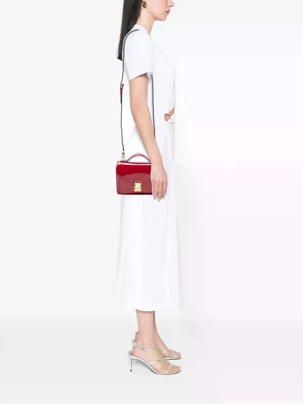 LOUIS VUITTON 2013 Vernis Monceau Bb Satchel - Red