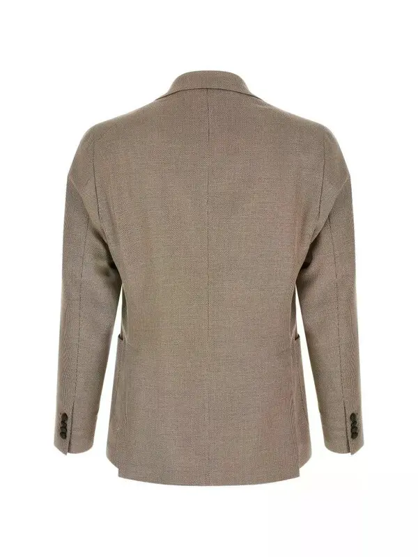 Tagliatore Montecarlo Buttoned Pin-detail Blazer - Brown