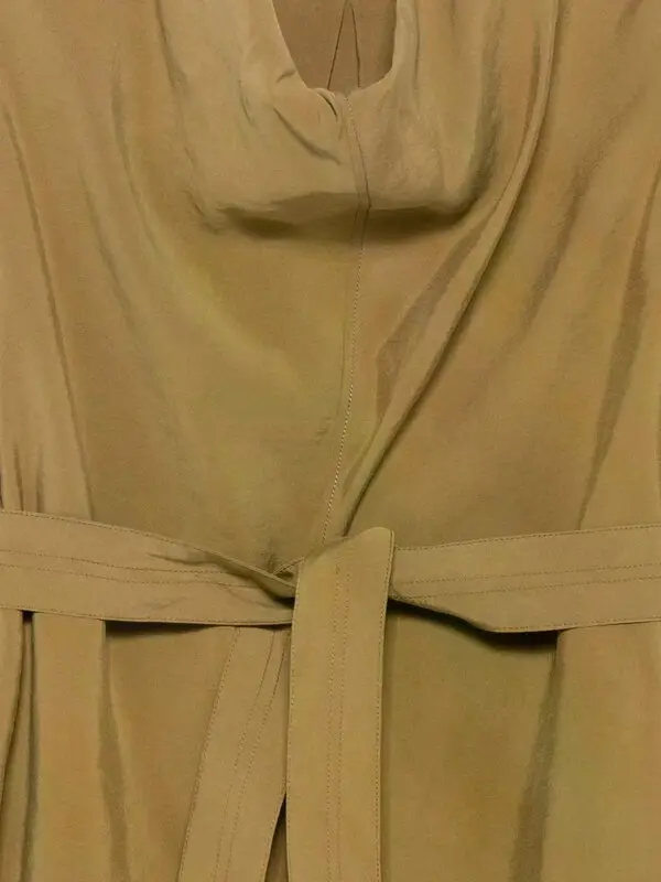ALYSI Belted Sleeveless Top With Draped Detailing