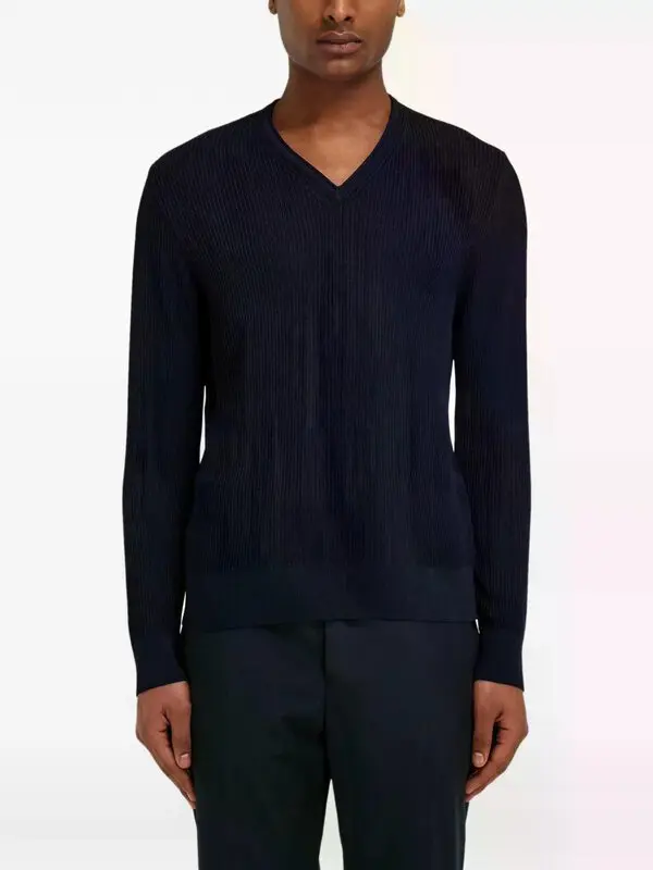 FERRAGAMO V-neck Cotton-viscose Sweater