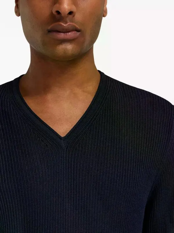 FERRAGAMO V-neck Cotton-viscose Sweater
