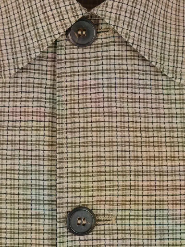 Prada Checked Buttoned Jacket