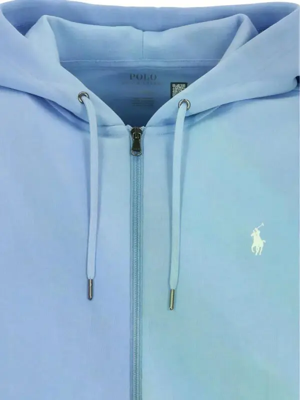 Polo Ralph Lauren Hooded Zip-up Sweatshirt - Blue
