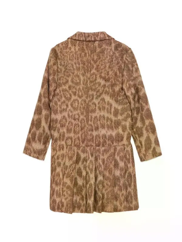 Prada Wool Leopard Print Coat