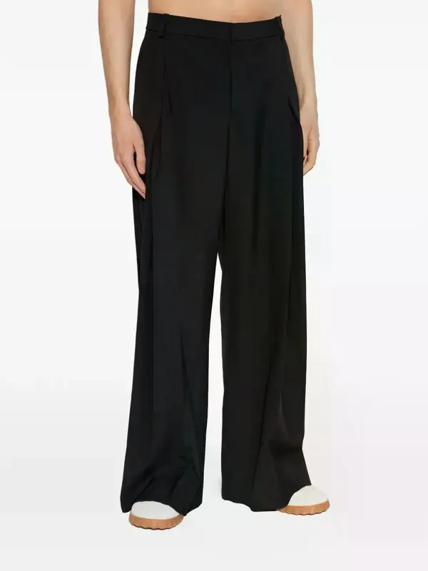 Casablanca Pleated Wide Leg Trousers
