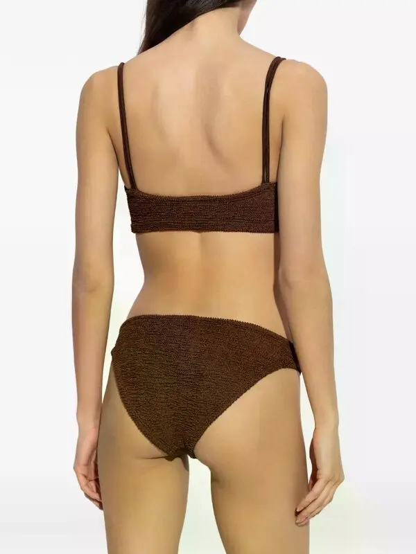 Hunza G Cassie Beaded Bikini - Brown