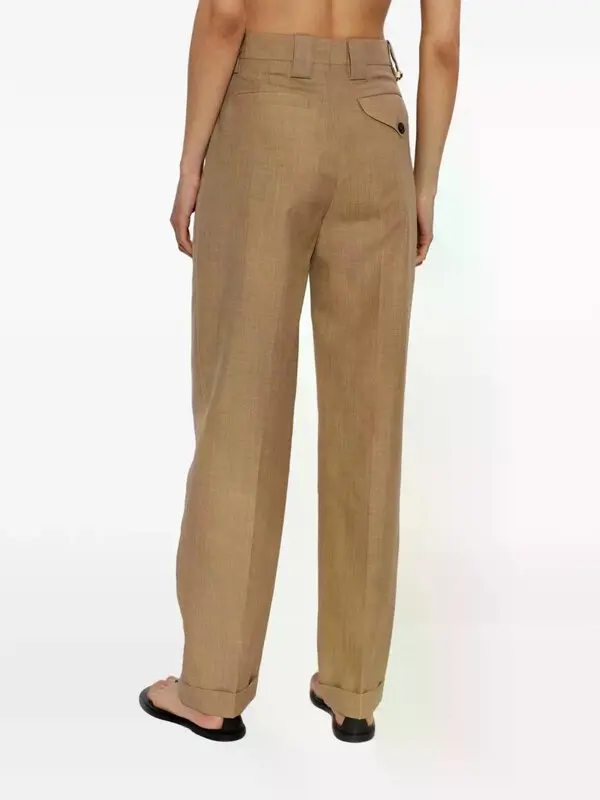 Versace Pleated Cuff Trousers