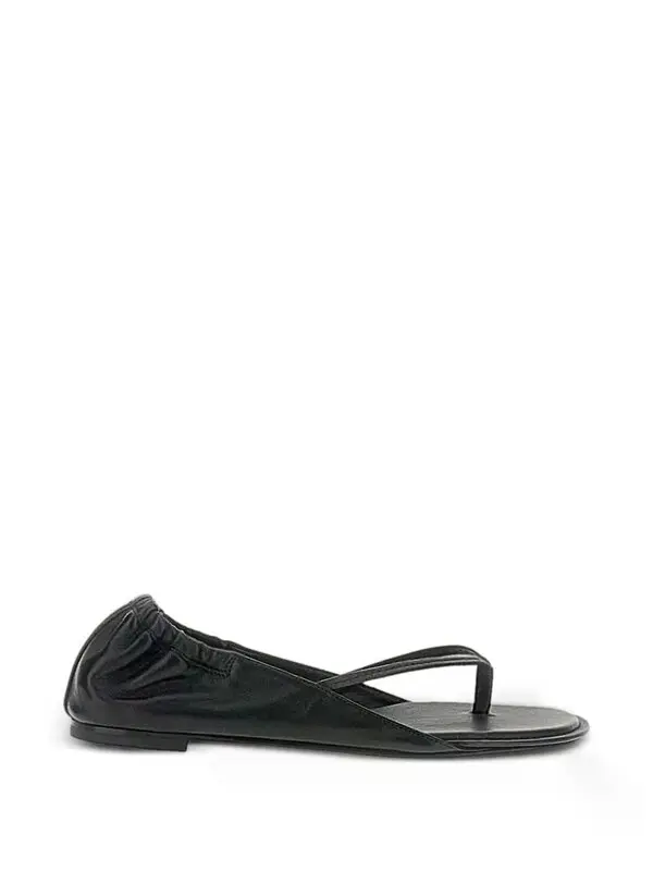Jacquemus Leather Sandals - Black
