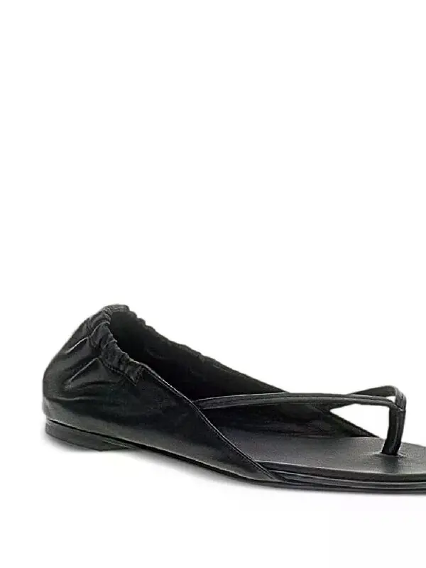 Jacquemus Leather Sandals - Black