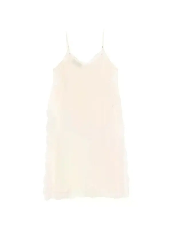 MES DEMOISELLES Lace V-neck Top