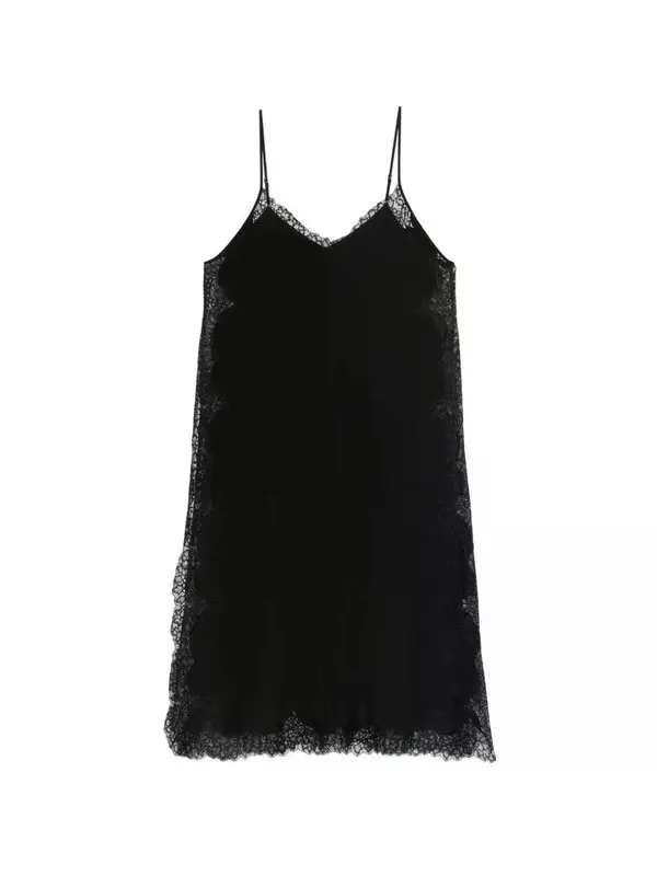 MES DEMOISELLES Lace Trim Top