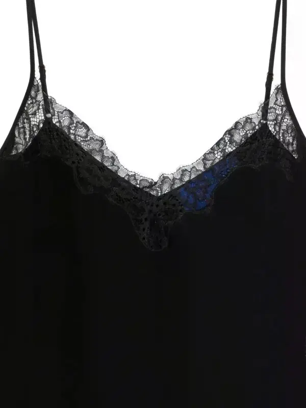 MES DEMOISELLES Lace Trim Top