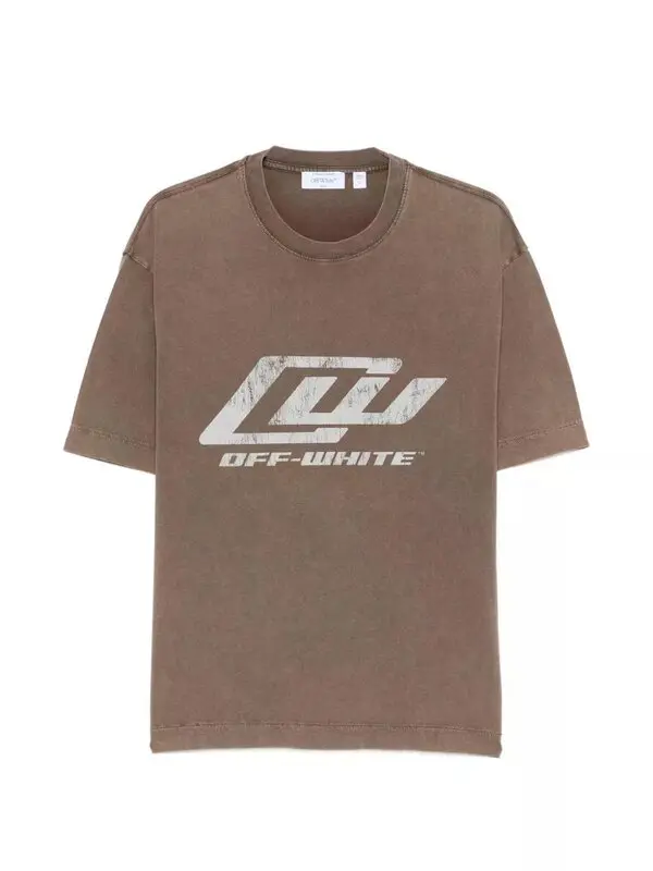 Off-White Owr Skate Fade Graphic T-shirt - Brown