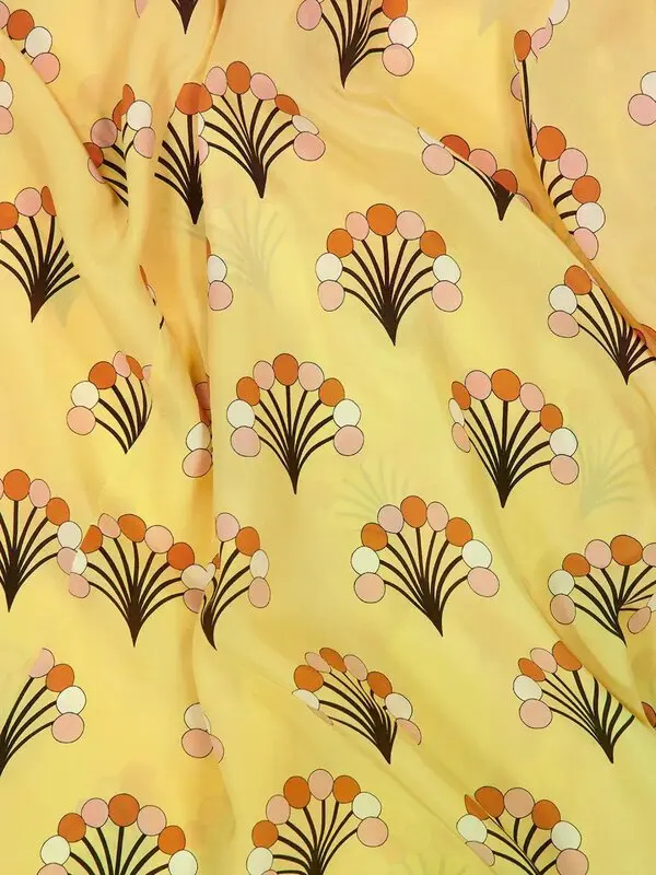 La DoubleJ Petal Silk Midi Dress