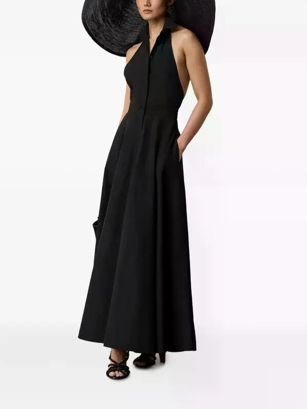 Ralph Lauren Spread Collar Halter Dress