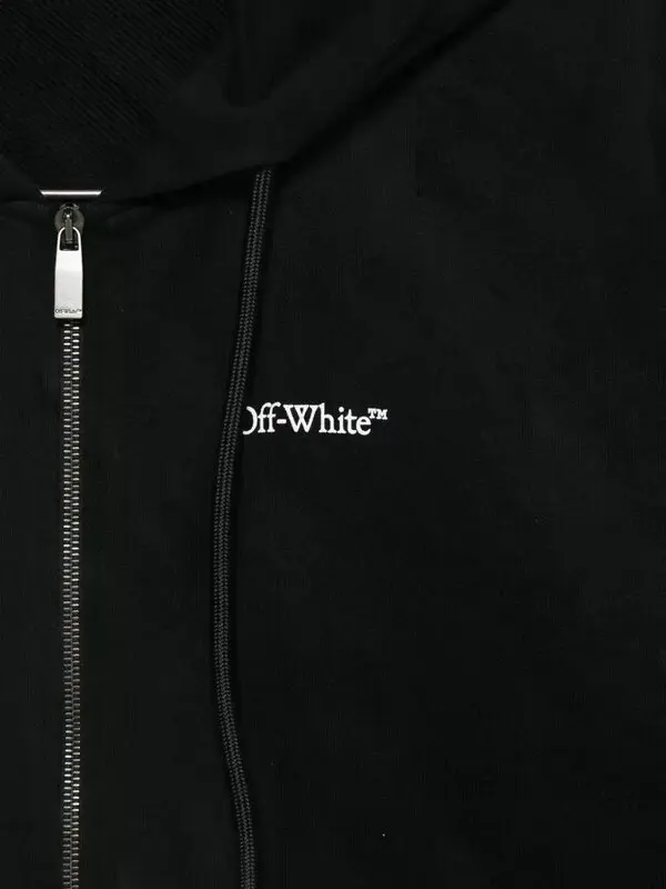 Off-White Hooded Zip Sweatshirt