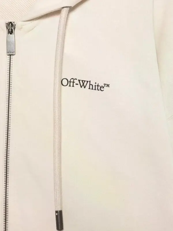 Off-White Hooded Zip Sweatshirt