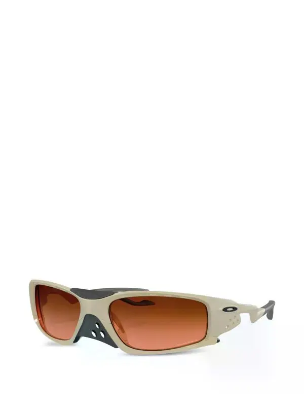 Oakley Plantaris Sq Logo-detail Sunglasses - Neutrals