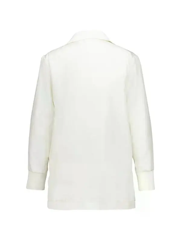 PAULA Diane V-neck Long-sleeve Blouse - Neutrals