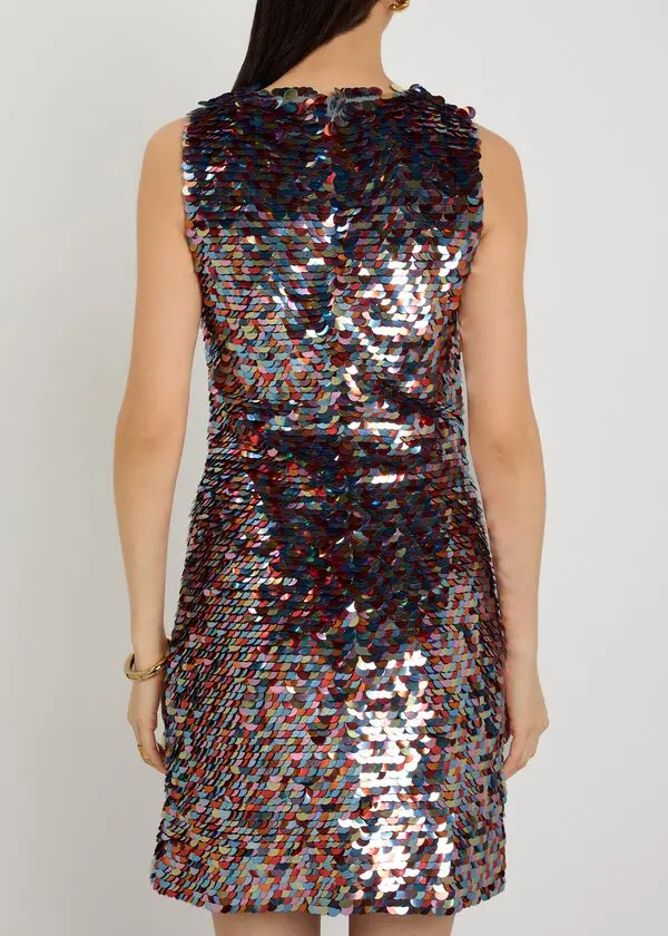 JW Anderson Sequin-embellished Mini Dress - Multicoloured 1