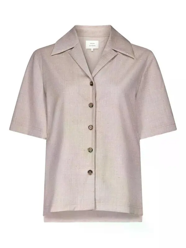 Loulou De Saison Button Short-sleeve Shirt - Neutrals