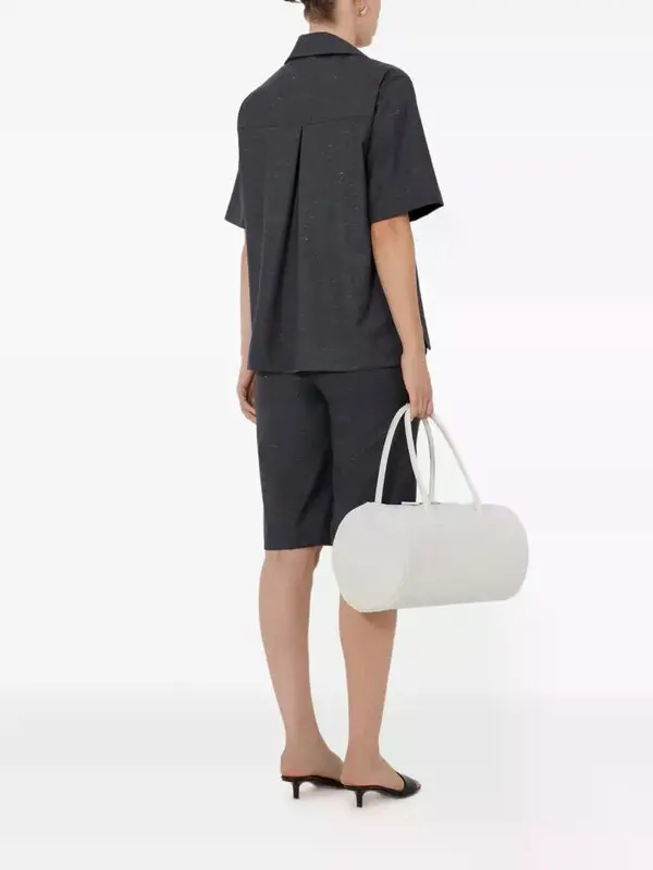 Loulou De Saison Boa Cuban Collar Pleat Shirt