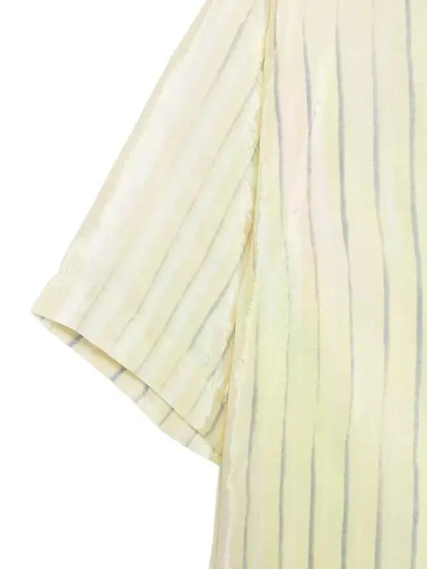 BONSAI Striped Camp-collar Shirt