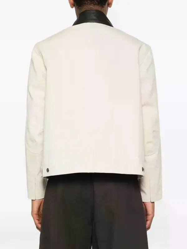 SAGE NATION Painter Leather-collar Jacket