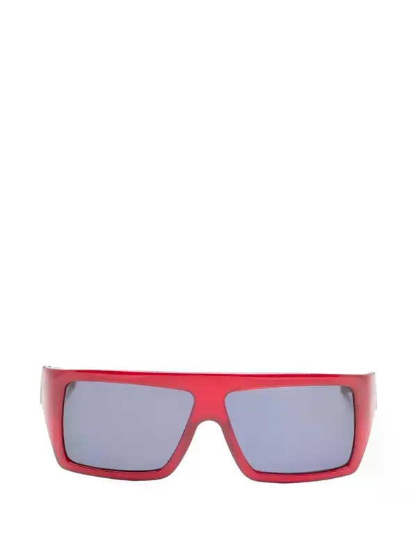 Gianfranco Ferre 2000s Rectangle Sunglasses - Red