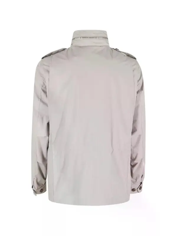 MOORER Patch Pocket Jacket With Buttoned Epaulettes - Neutrals