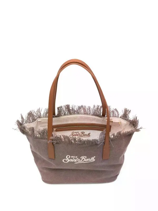 MC2 SAINT BARTH City Fringed Tote Bag - Brown