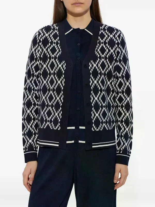 Bogner Diamond-pattern Cardigan