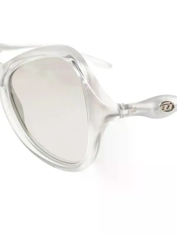 DIESEL® Geometric Frame Sunglasses - Grey