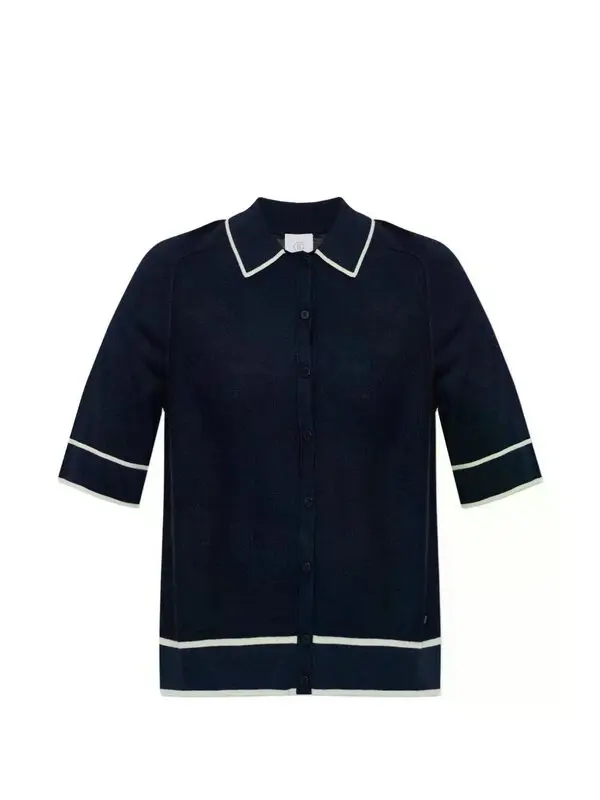Bogner Contrast Collar Cardigan