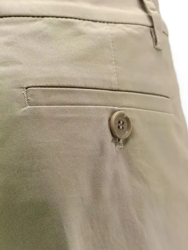 Aspesi Stretch Cotton Wide Leg Trousers - Neutrals