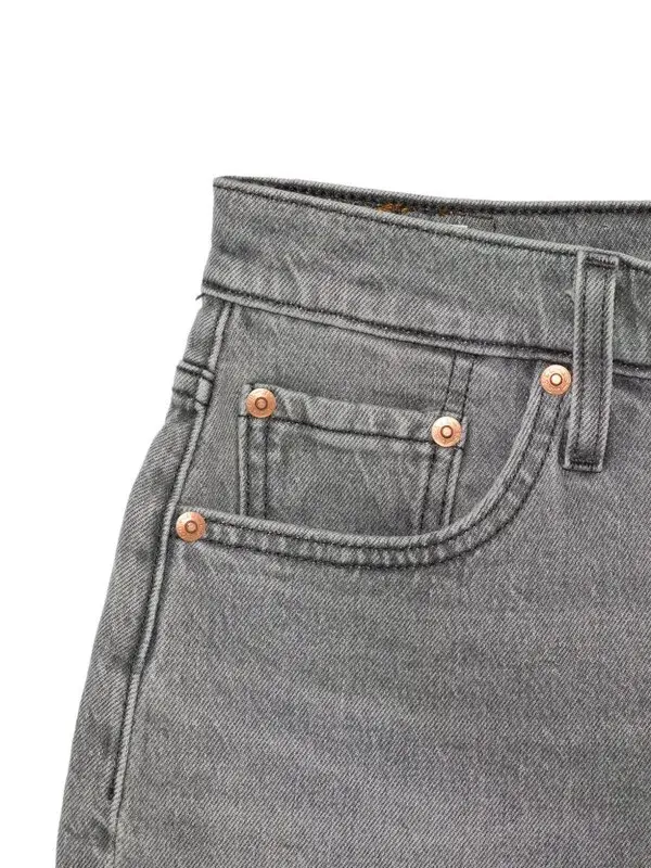 LEVI'S Frayed Hem Denim Shorts