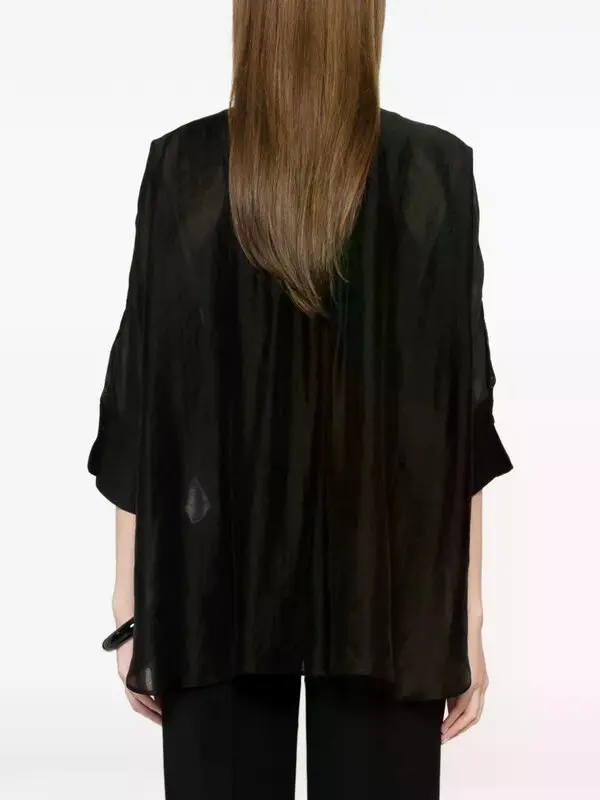 TRAME AUREE Stand-collar Shirt