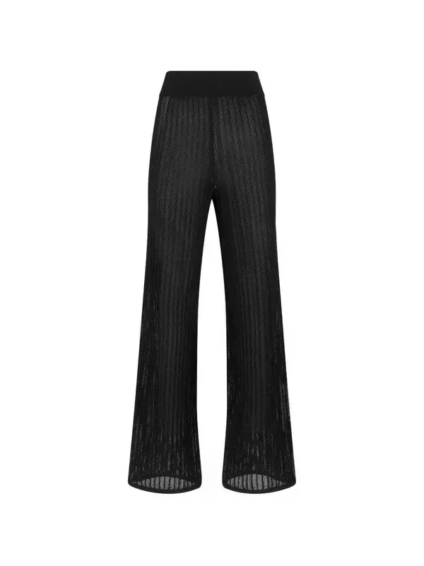Alpha Studio Ribbed-knit Trousers