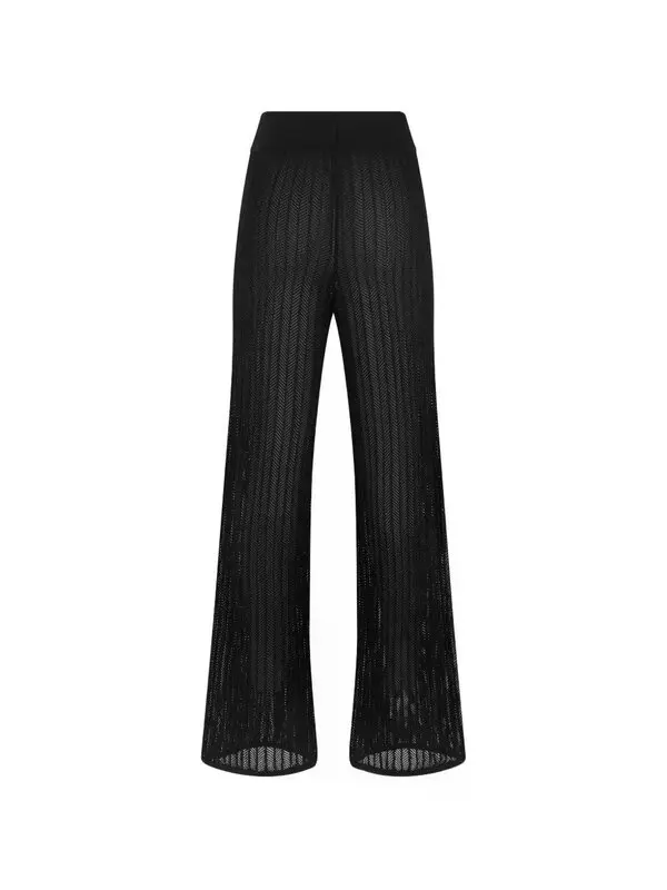Alpha Studio Ribbed-knit Trousers