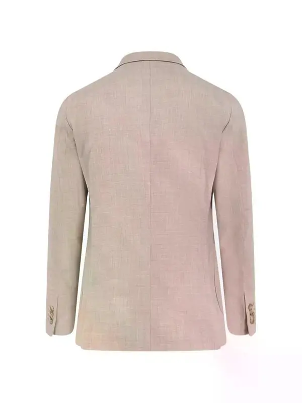 Tagliatore Flower Lapel Pocket Blazer - Neutrals