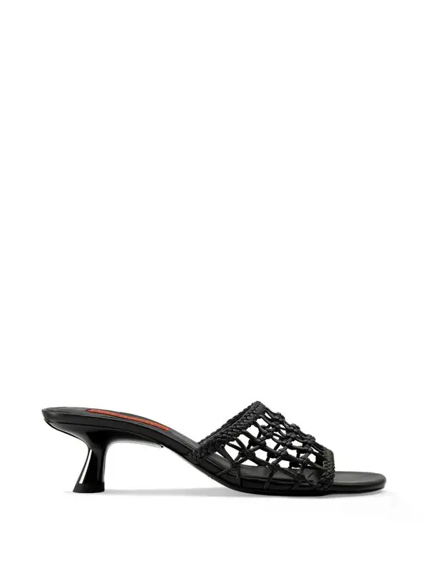 SIMONMILLER Beep Knotted Sandals - Black