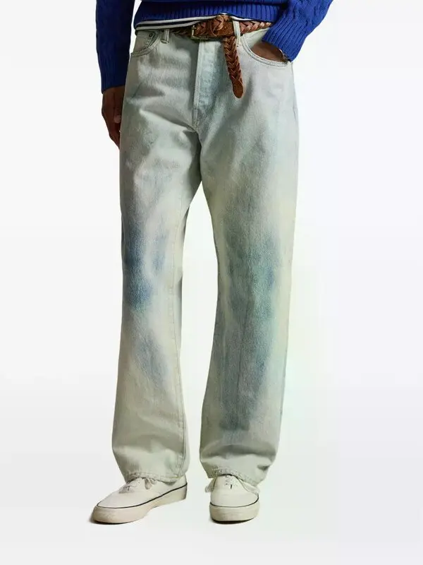 Polo Ralph Lauren Distressed Straight Leg Jeans