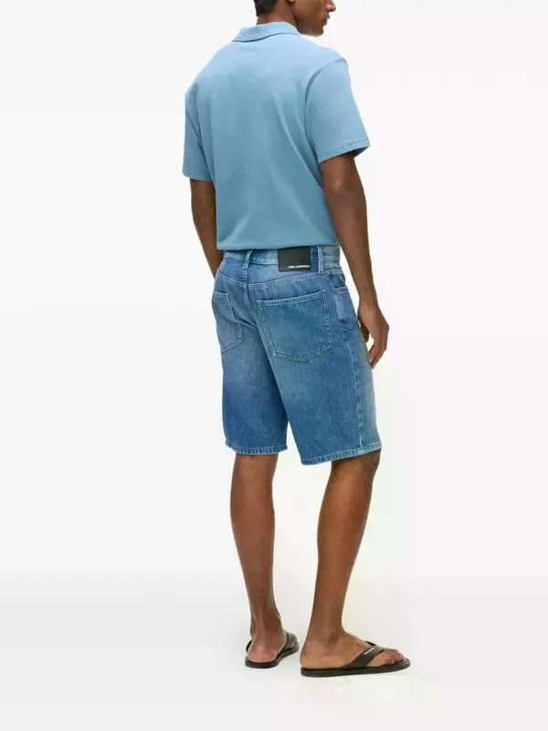 Karl Lagerfeld Straight Denim Shorts