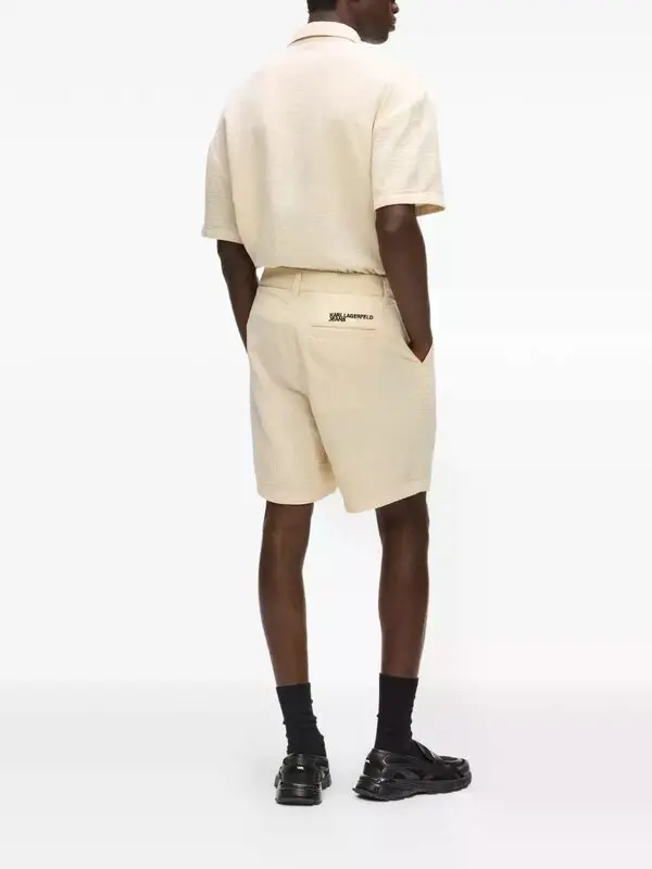 Karl Lagerfeld Crinkled Textured Shorts