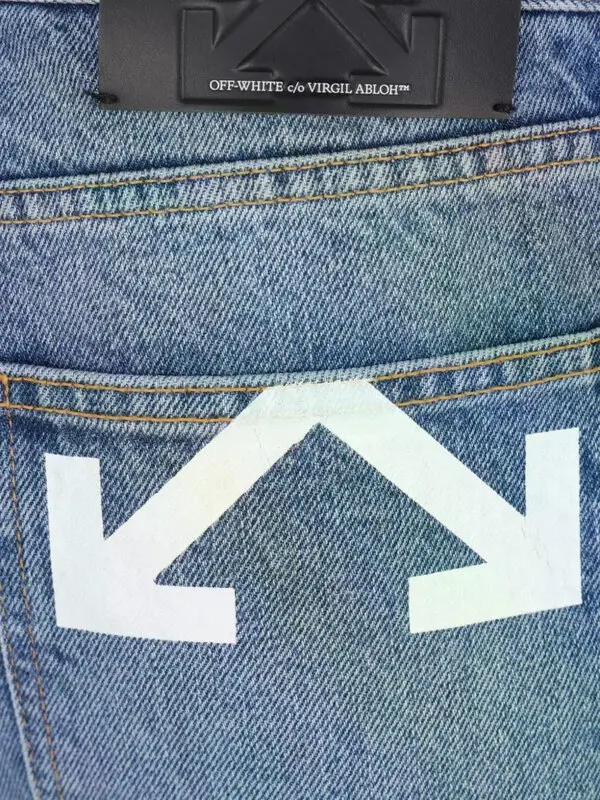 Off-White Jeans With Arrow Logo