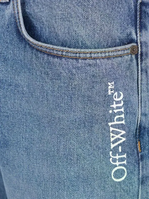 Off-White Jeans With Arrow Logo