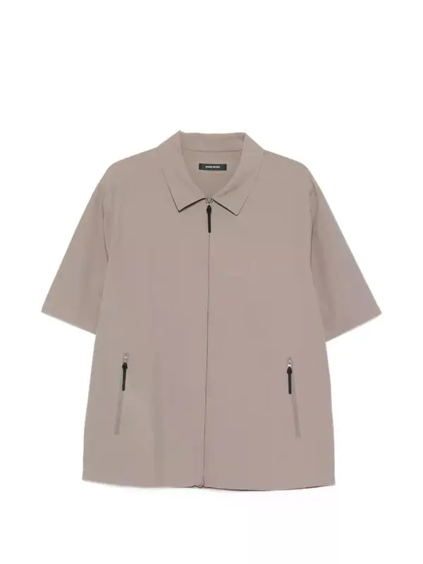 HIKING PATROL Zip Short-sleeve Shirt - Neutrals