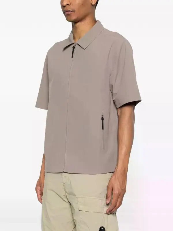 HIKING PATROL Zip Short-sleeve Shirt - Neutrals