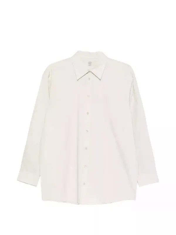 TOTEME Beige Cotton Button-front Shirt